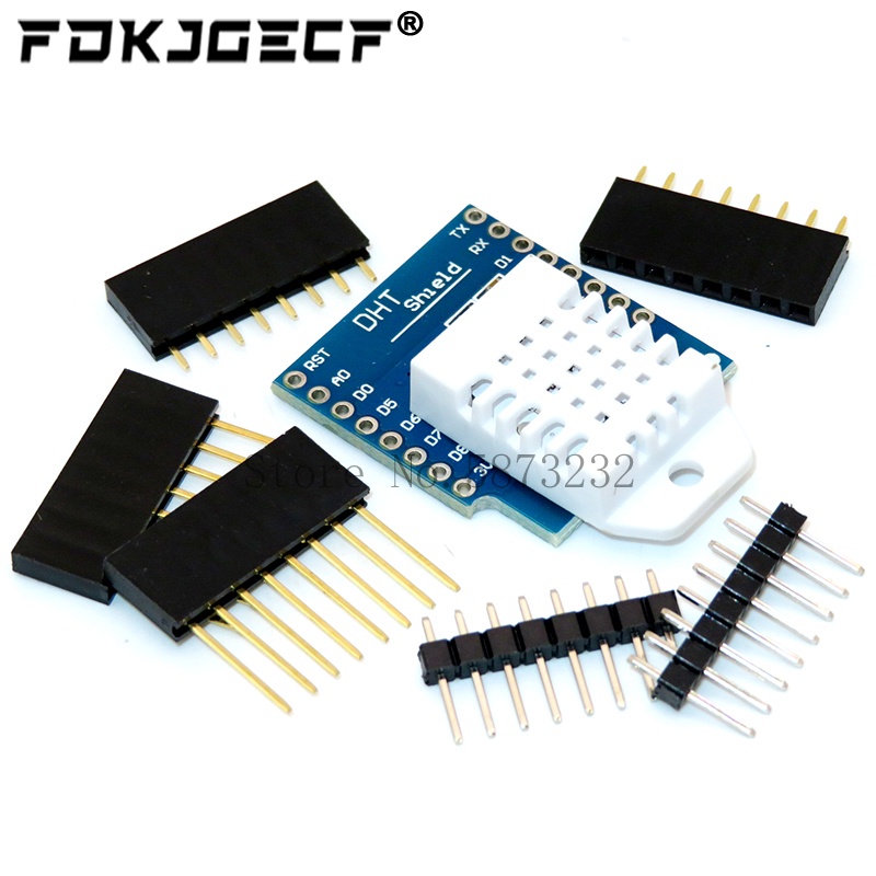 DHT22 Pro Shield for WEMOS D1 mini DHT22 Single-bus digital temperature and humidity sensor ...