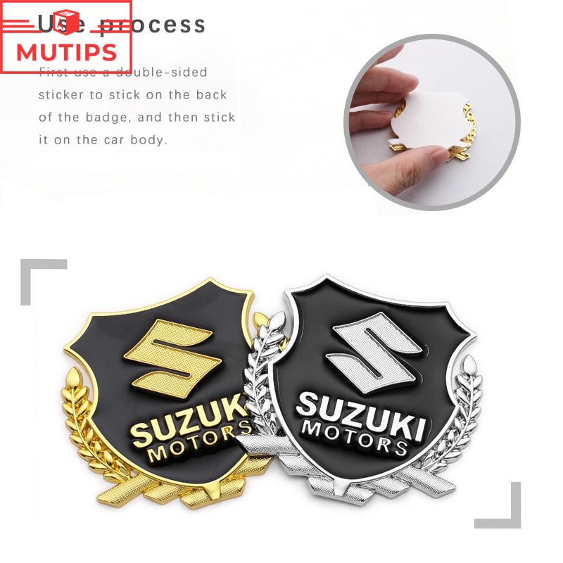 Suzuki Logo 3D Metal Stickers Emblem Decals Auto Decoration For S ...