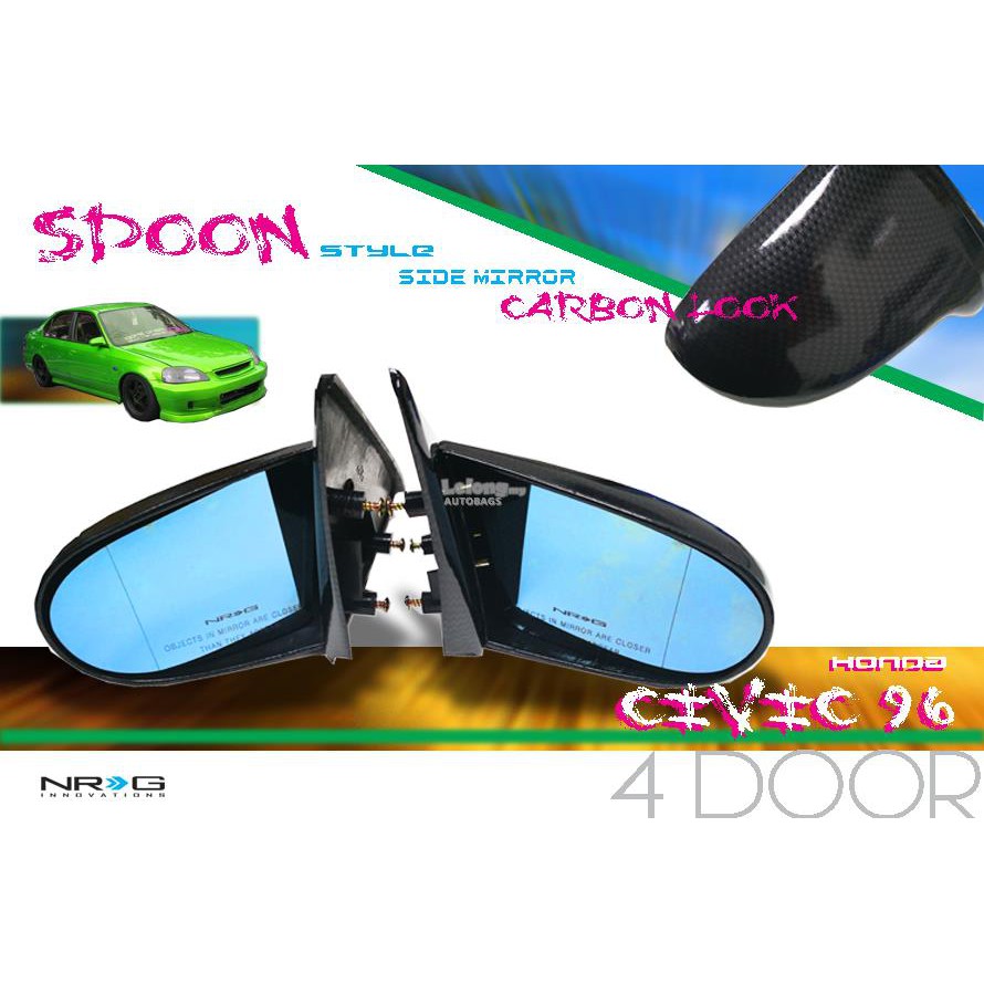 NRG Spoon Style Side Mirror - Honda Civic EJ / EK | Shopee Philippines