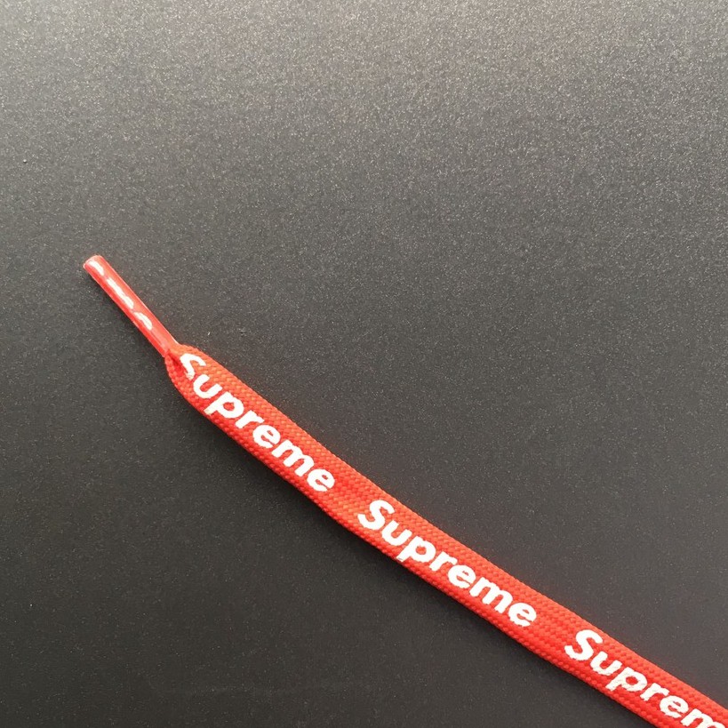 SUPREME FLAT SHOELACE - CUSTOM MADE - SNEAKER ACCESSORIES - EARTH IS ...