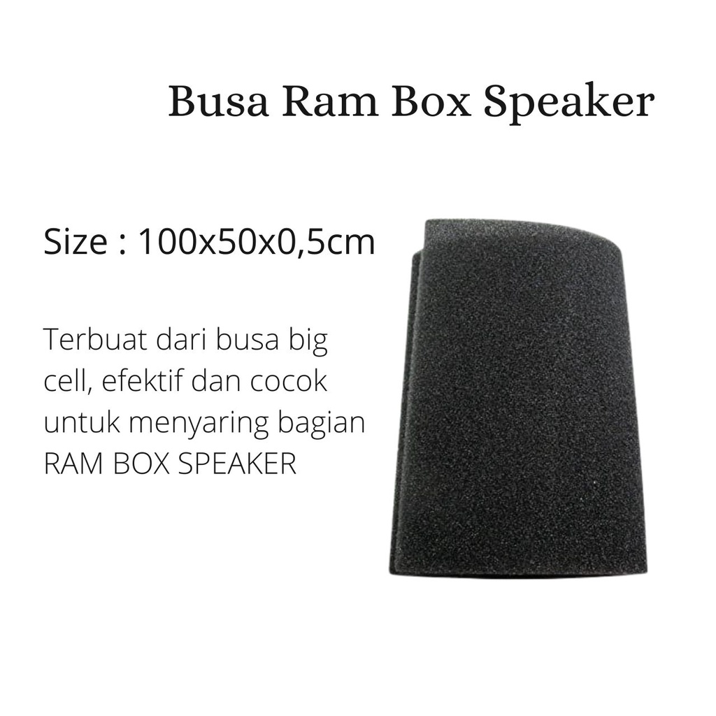 Speaker Ram Box Foam - Speaker Box Foam 100x50x0,5cm | Shopee Philippines