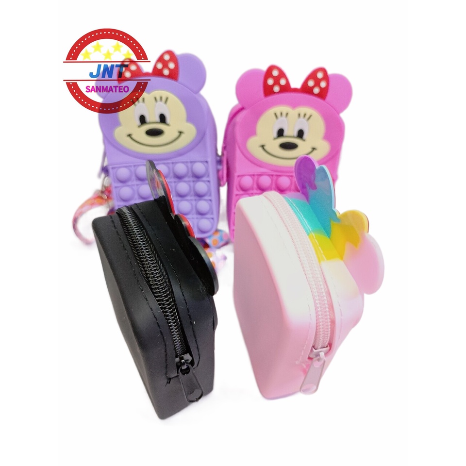 MICKEY MOUSE (POP IT SLING BAG FIDGET TOYS ANTI STRESS BAG FOR KIDS ...