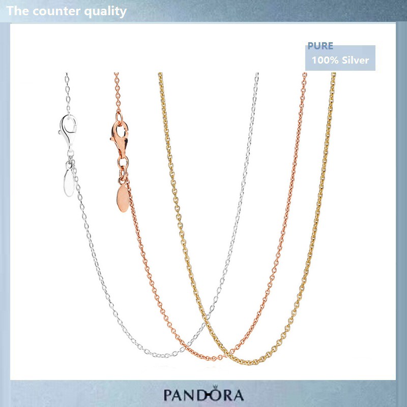 Pandora Rose gold Anchor Chain necklace 925 sterling silver chains ...