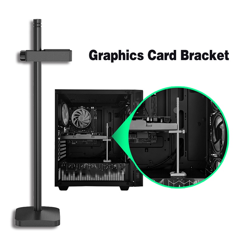 GPU Holder Stand Aluminum Alloy Graphic Card Holder Jack Desktop PC ...