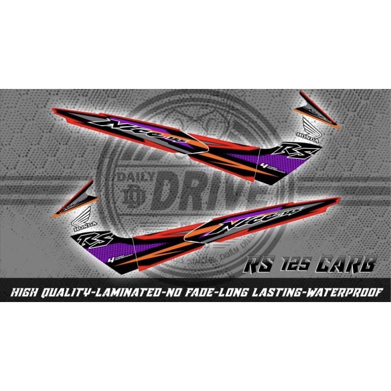 HONDA RS 125 NICE STOCK DECAL DESIGN | Shopee Philippines