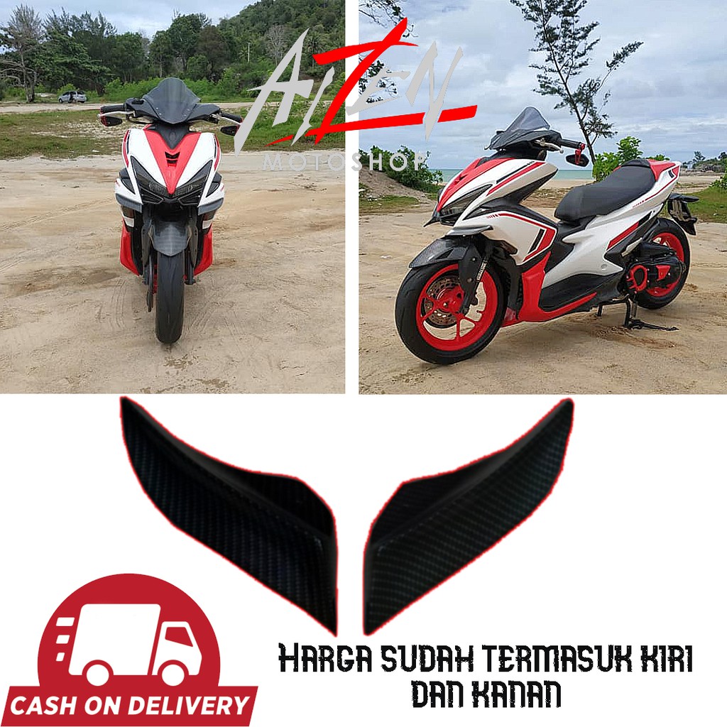 Winglet Aerox 155 Scorpion model By aizen motoshop, Winglet Horn Aerox ...