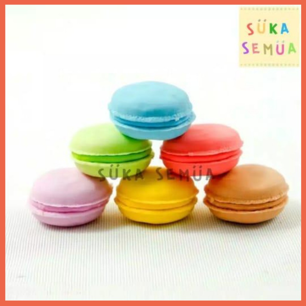 Character Macaron Eraser // Macarons Macaroon Cake Eraser Food Cake ...