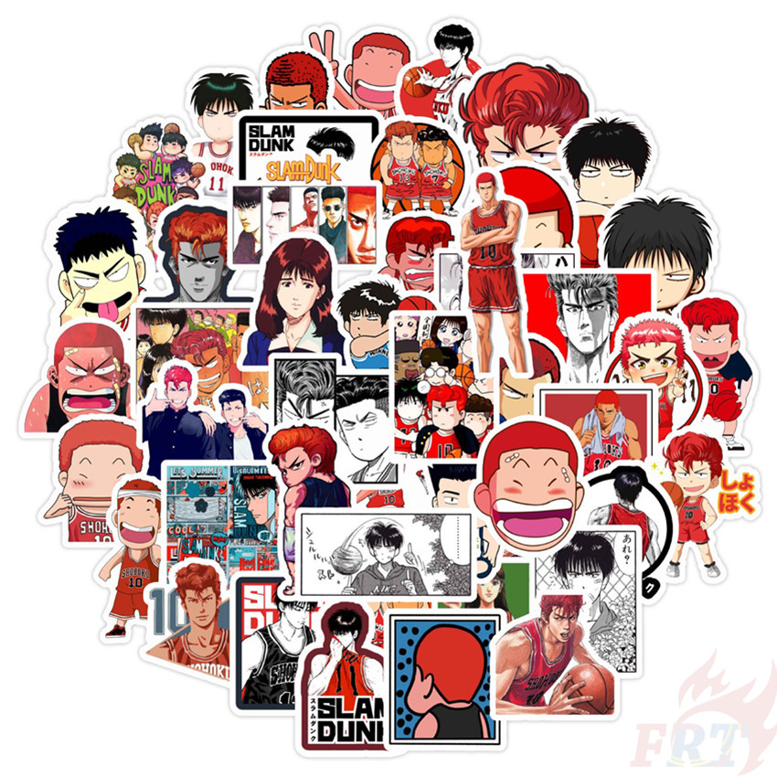 Slam Dunk - Series 05 Anime Sakuragi Hanamichi Kaede Rukawa Stickers ...