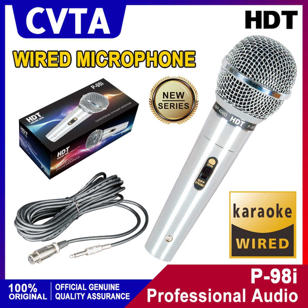 Hyundai P-98i HDT Videoke King Dynamic Microphone(silver) | Shopee ...
