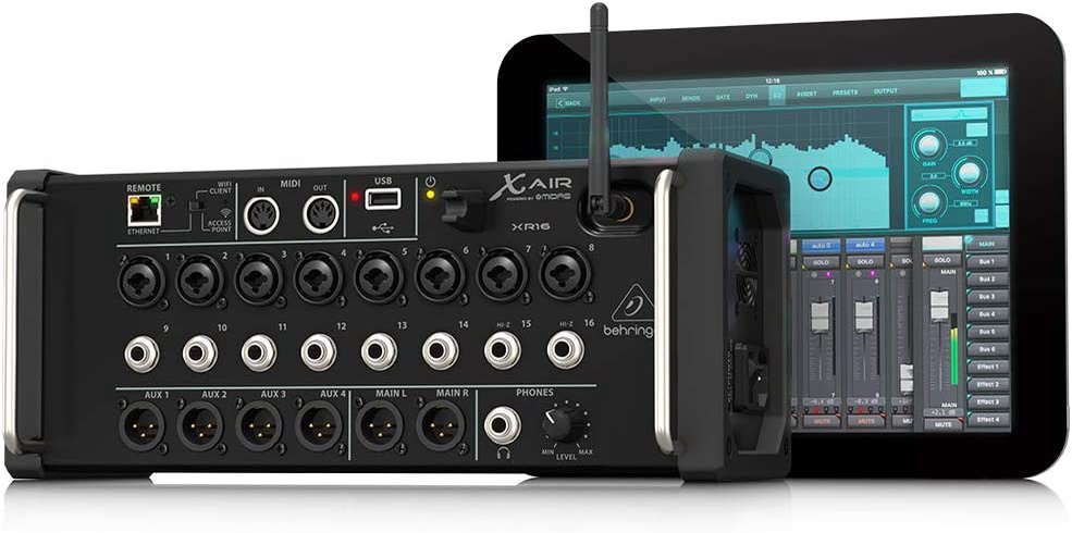 Behringer X AIR XR16 16-Input Digital Mixer for phone Tablets with 8 ...