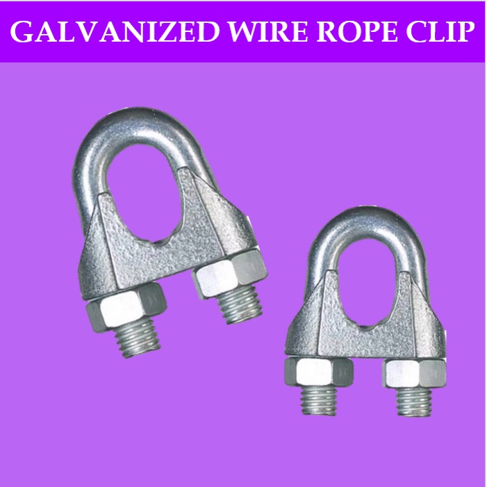 Steel Cable Clip 3mm-8mm Wire Rope Clip Steel Clip GI Cable U Clamp ...