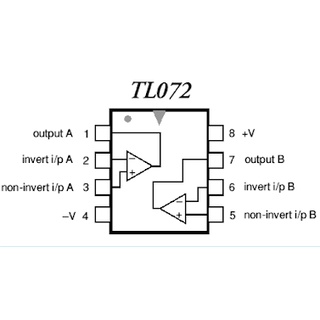 TL071 TL072 OpAmp IC operational amplifier dual single 8 pin DIP ...