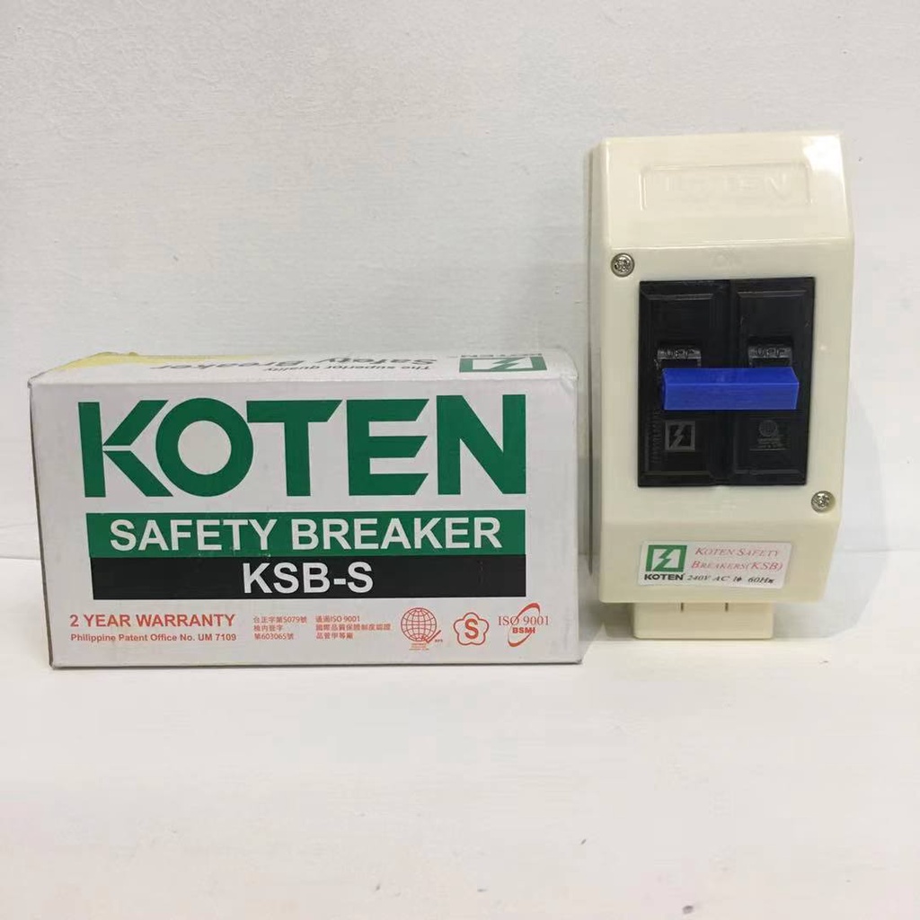 KOTEN SAFETY BREAKER KSB-S ORIGINAL 20amp 30amp with AC outlet | Shopee Philippines