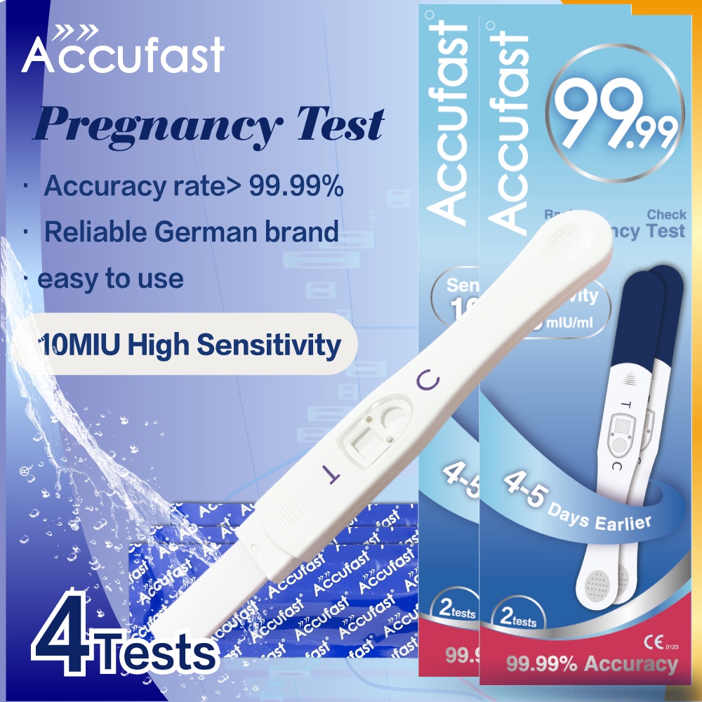 3Pcs ACCUFAST 10Miu One Step Pregnancy Test Kit Midstream Pen For Women ...