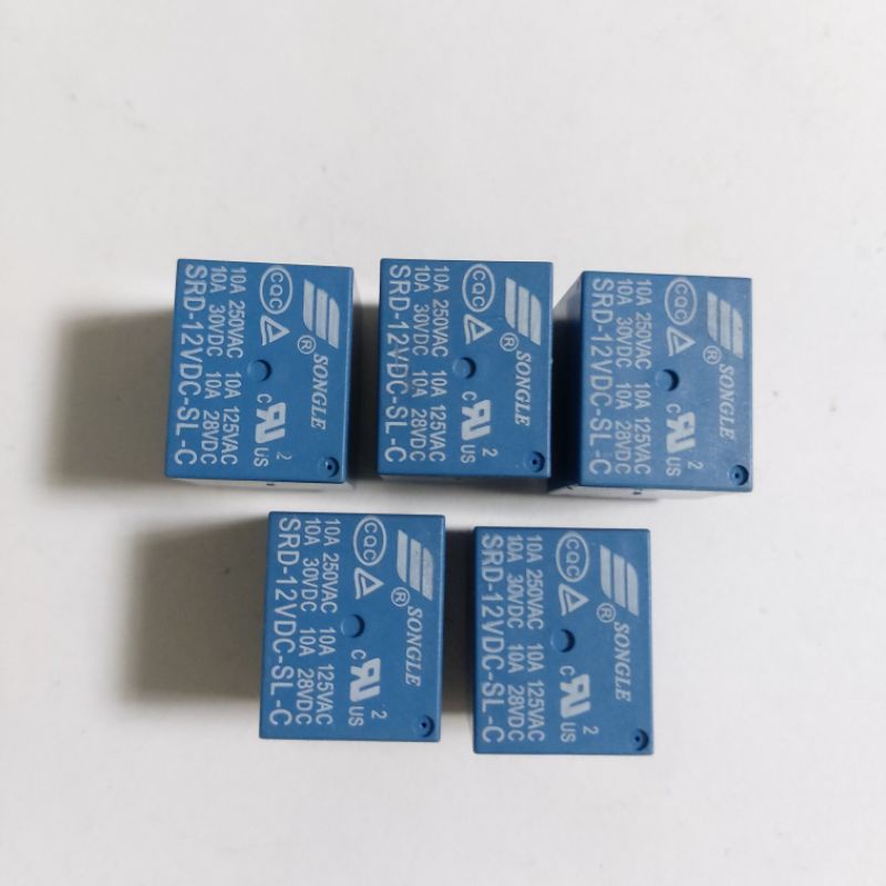 Mini Power Relay SRD 5pin/12V/DC10A (Sold Per 5-pcs) | Shopee Philippines