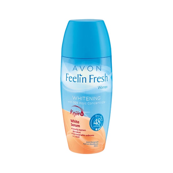 AVON Feelin Fresh Kojic White Serum Anti Perspirant Roll-on Deodorant ...