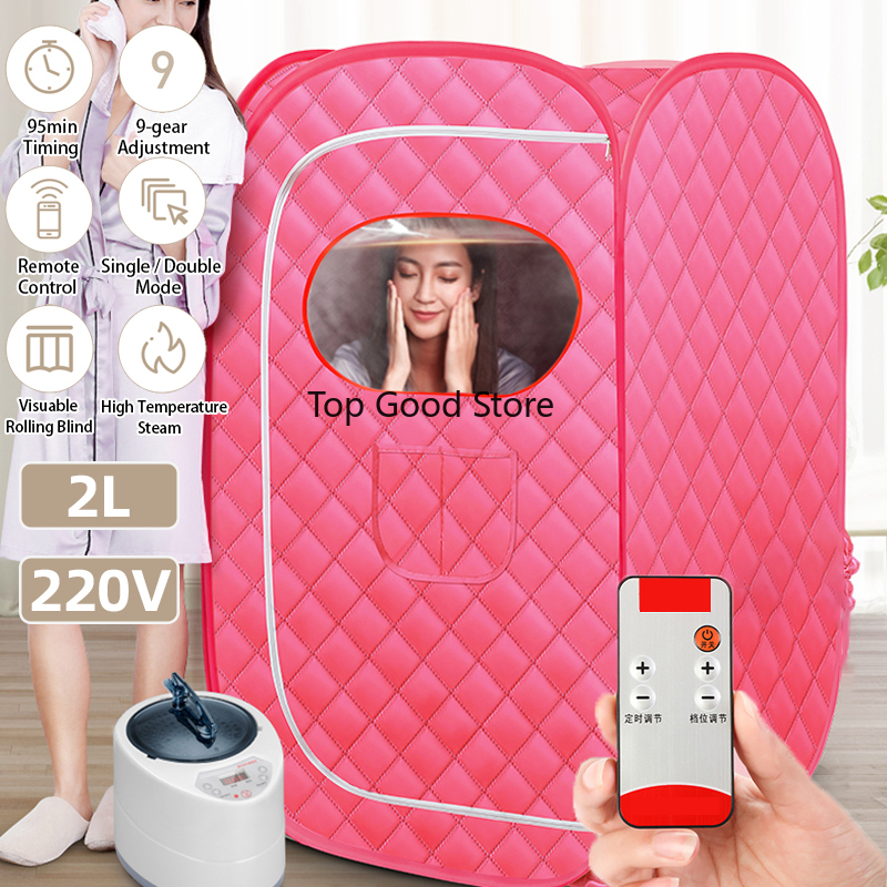 AC 220V 2L Steam Sauna Portable Spa Room Home Full Body Slimming ...