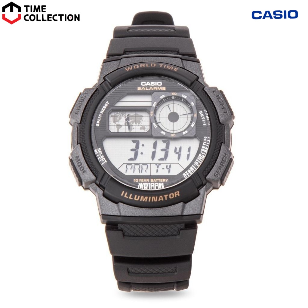 Casio AE-1000W-1AVDF Digital Rubber Strap Watch For Men | Shopee Philippines