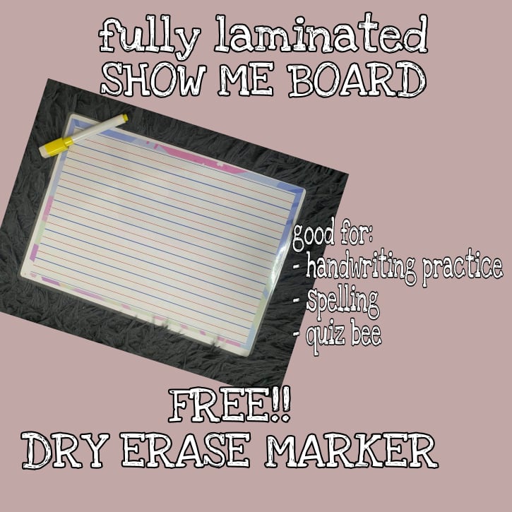 Show Me Board (reusable) | Shopee Philippines