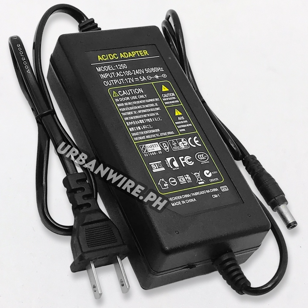 🟦12V 5A AC DC CCTV Power Supply Adapter🟦 | Shopee Philippines