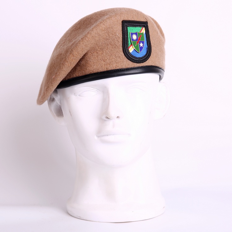 U.S. Ranger beret sweat loop wool Special forces army fan beret sand ...
