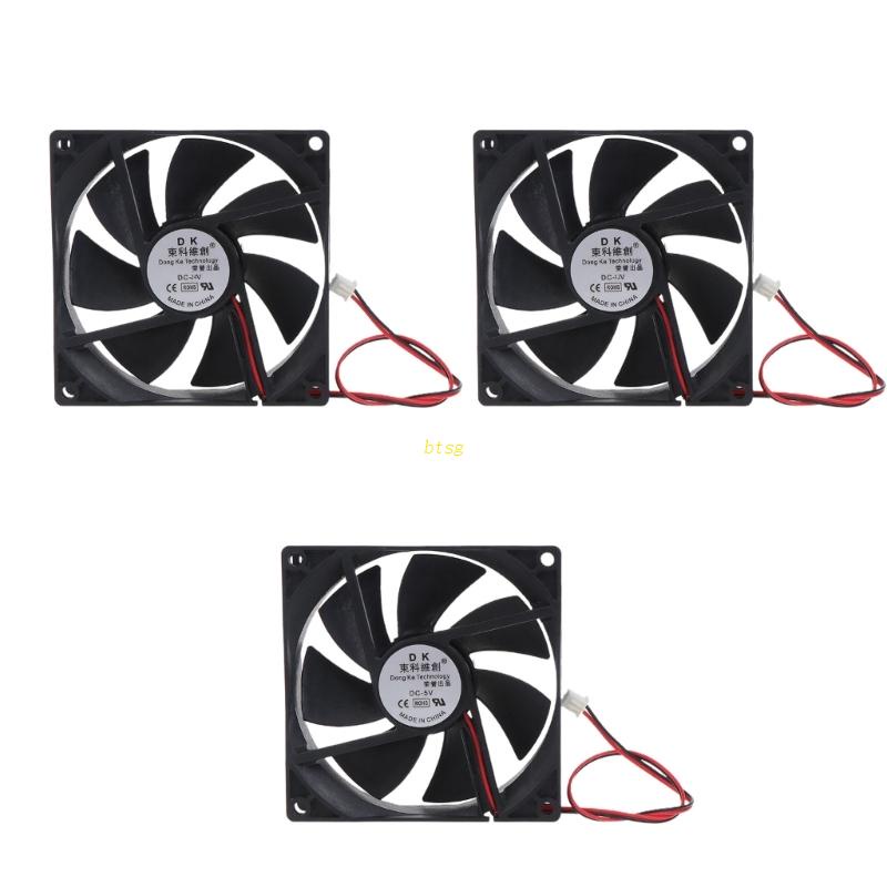 btsg 9025 Fan Dual Bearing CPU Cooling Radiator 5V 12V 24V 90mm XH2.54 ...