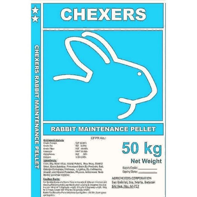 Chexers Rabbit Pellet 1kg.. Quality Pellet | Shopee Philippines