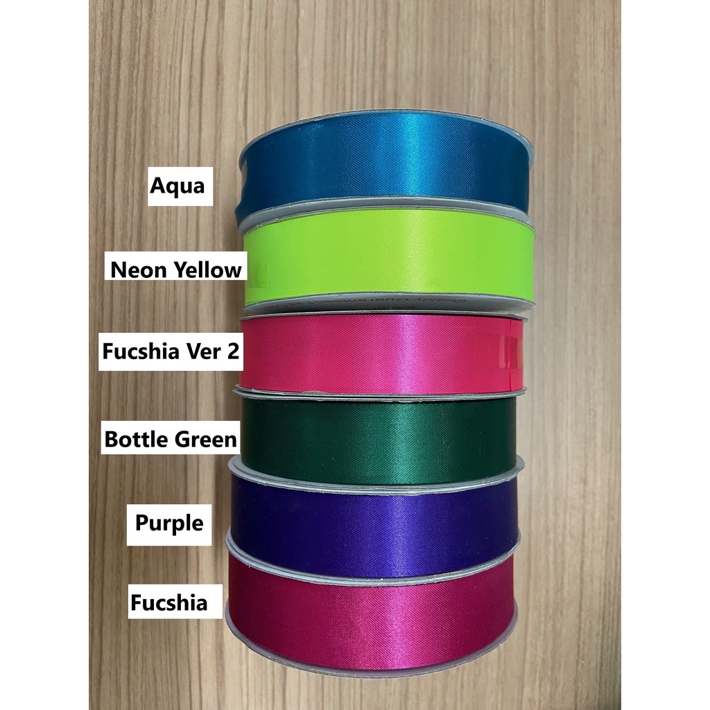 5/8 and 7/8 inch Cut Edge Satin Ribbon (50 yards) | Shopee Philippines