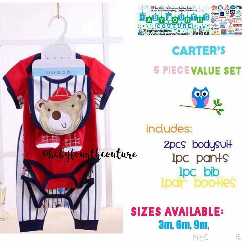 COD Carter'S 5 Piece Baby Set for kis | Shopee Philippines