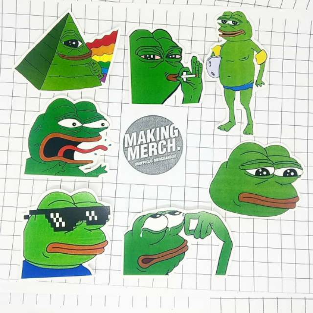 Meme Pepe The Frog Sticker | Shopee Philippines