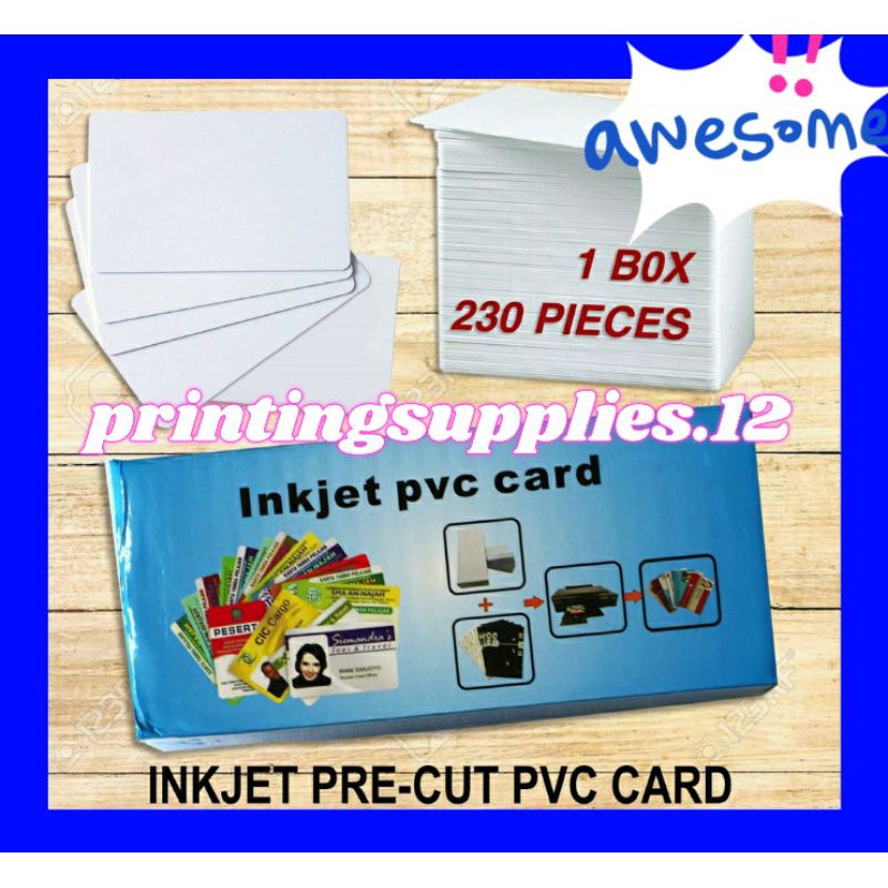 PRINTABLE PVC PRE CUT CARDS FOR DIRECT ID PRINTING | Shopee Philippines