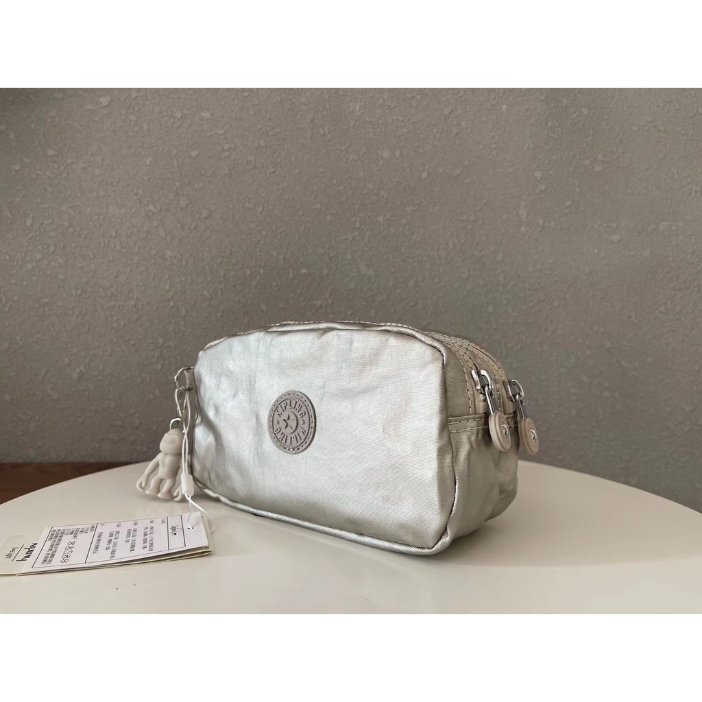 kipling Cosmetic Bag Clutch Storage Small K12267 12 Colors Collection ...