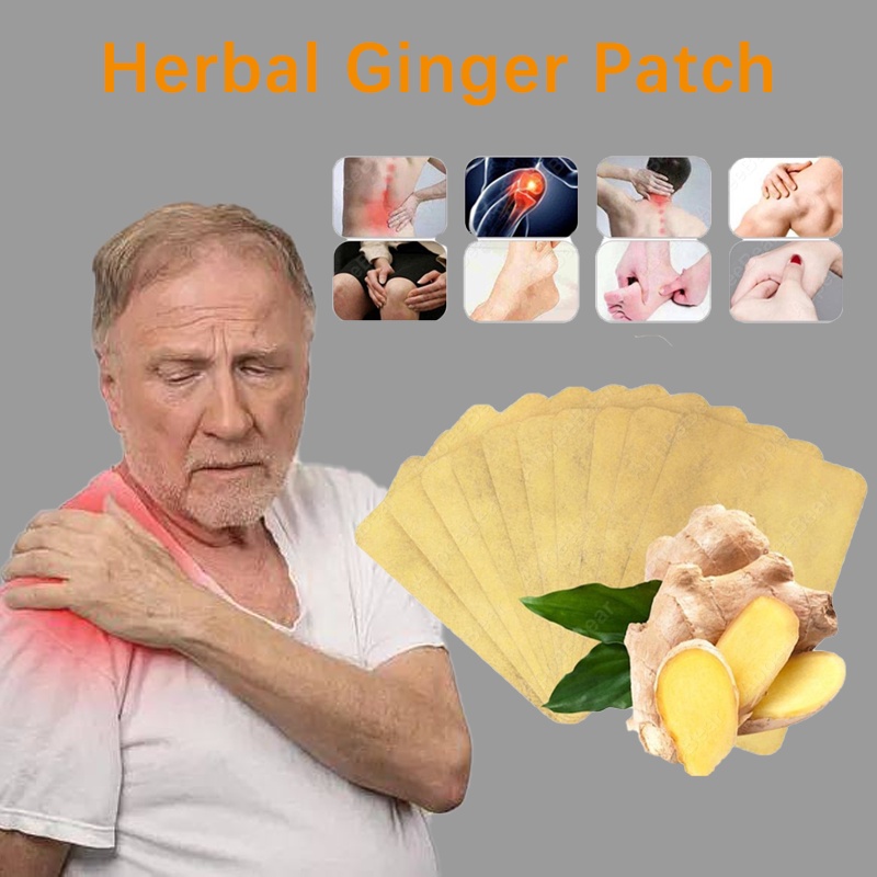 50PCS Herbal Ginger Patch Promote Blood Circulation And Knee Neck Back ...