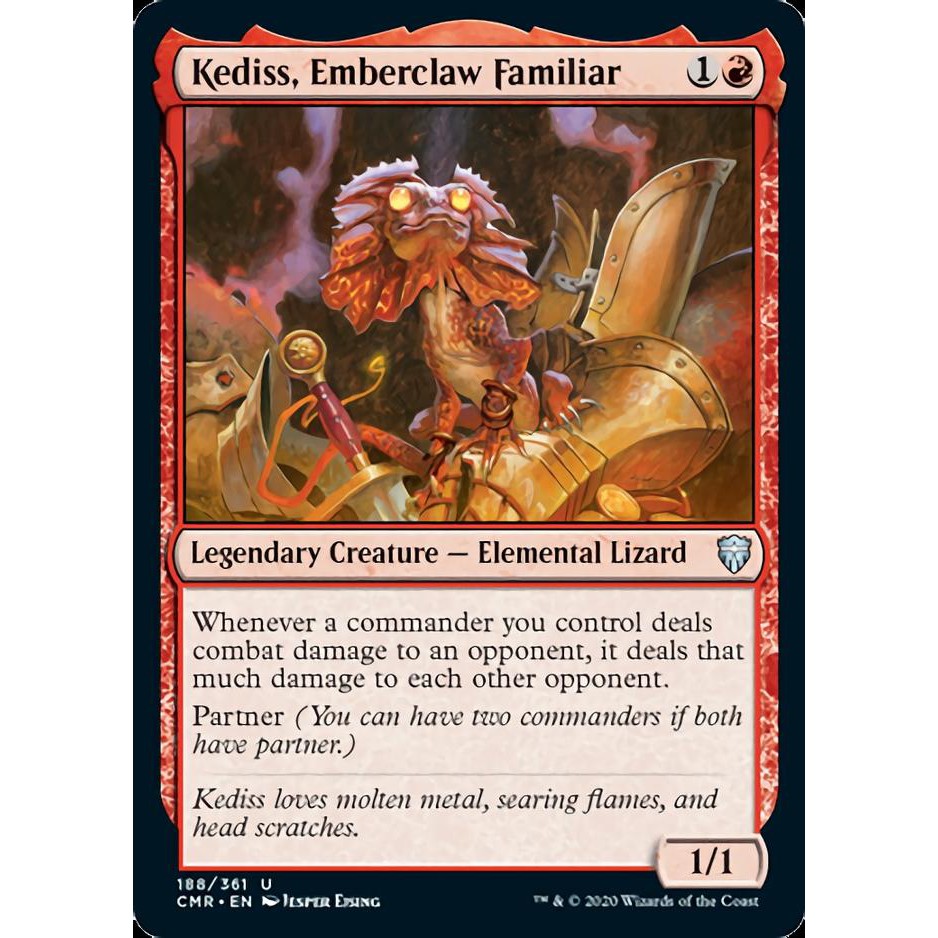 Magic the Gathering : Kediss, Emberclaw Familiar - CMR - UC MTG Red ...
