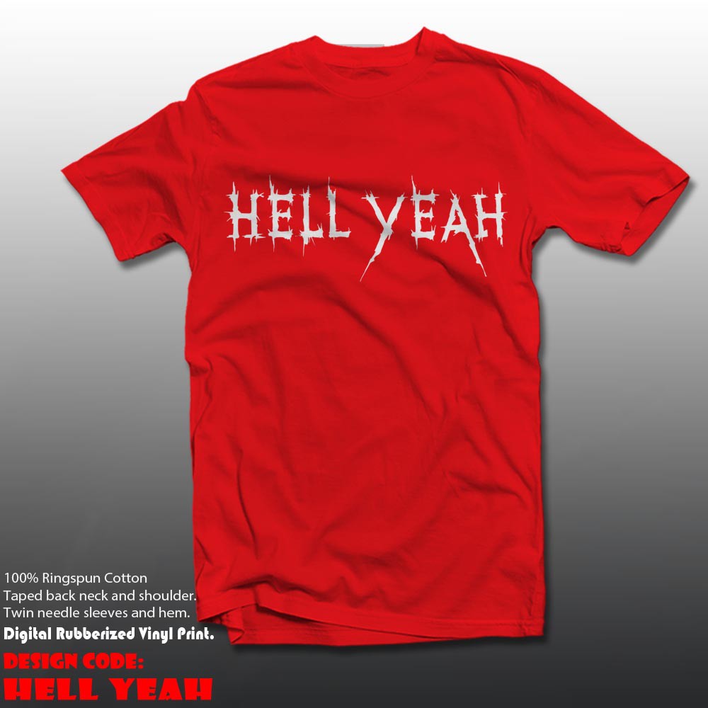 Gifo Shopee Scarewares Hell Yeah Shirt | Shopee Philippines