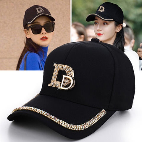 Hat Peaked Cap Baseball Women Round Face Big Slimmer Look Ladies ...