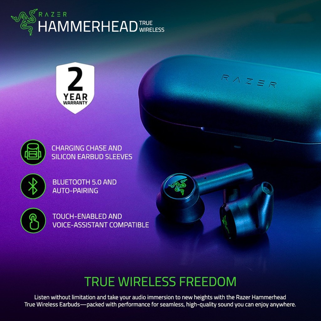 Razer Warhammer Shark Wireless Bluetooth Headset Gaming Headset Cool ...