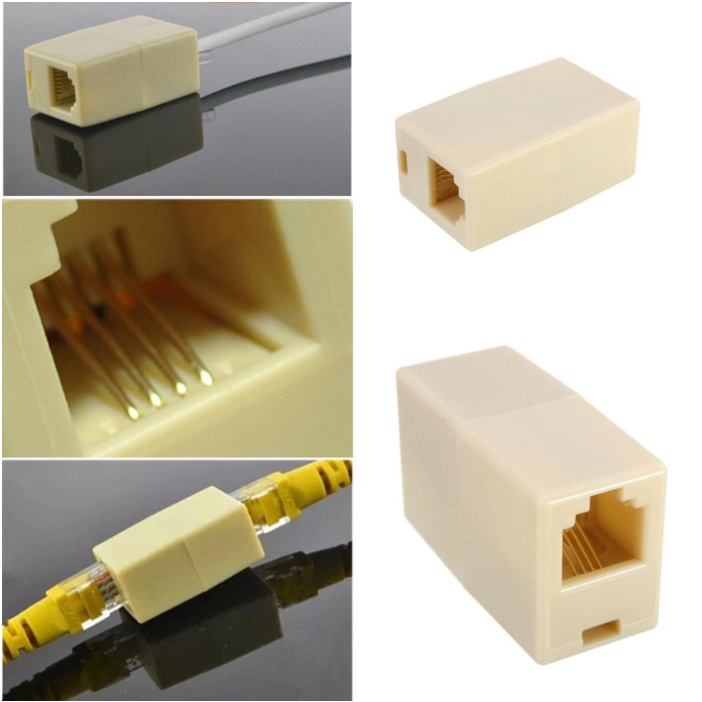 RJ11 Telephone Straight Coupler Cable Extender Joiner RJ45 Joint ...