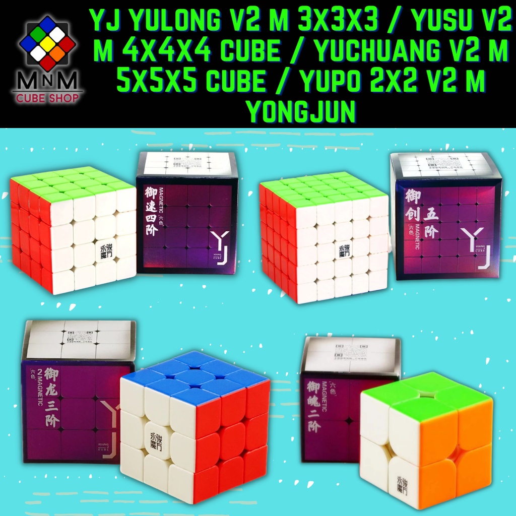 YJ Yulong v2 M 3x3x3 / YuSu v2 M 4x4x4 Cube / YuChuang v2 M 5x5x5 Cube ...