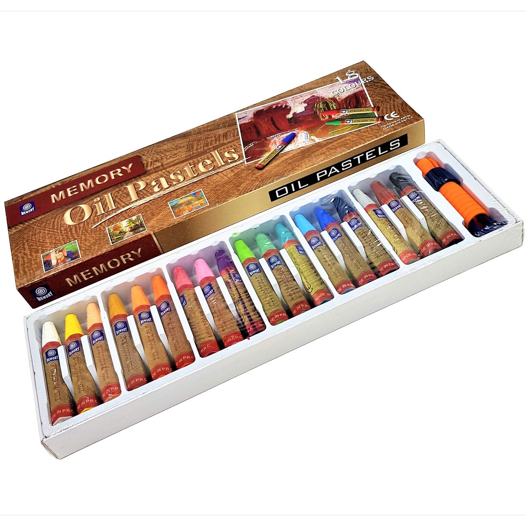 Oil Pastels 18pcs Color plus 1 handle | Shopee Philippines