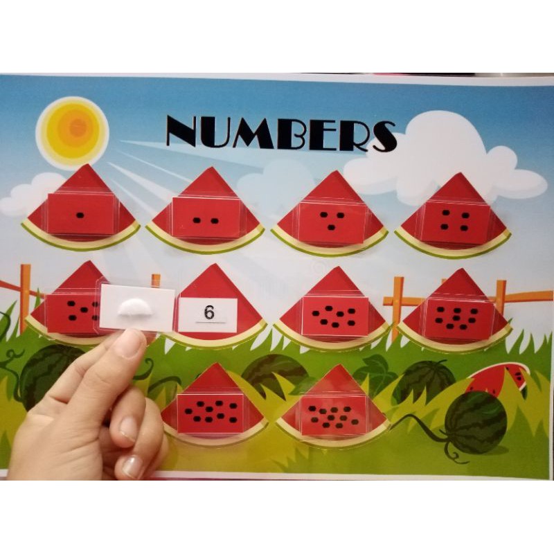Velcro Activity Worksheet-Numbers 1-10 | Shopee Philippines