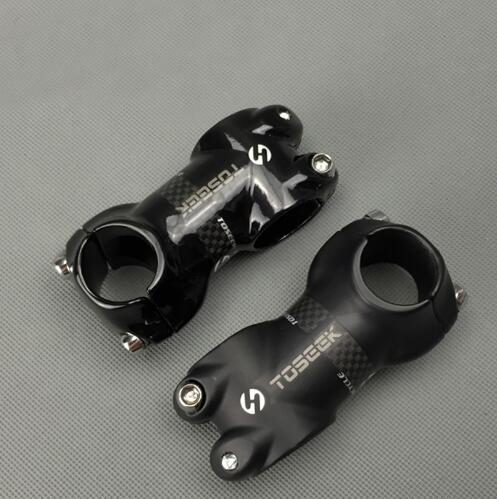 TOSEEK 3K full Carbon + Aluminum matte Glossy mountain bike MTB stem road bicycle stem 25.4 x 50 ...