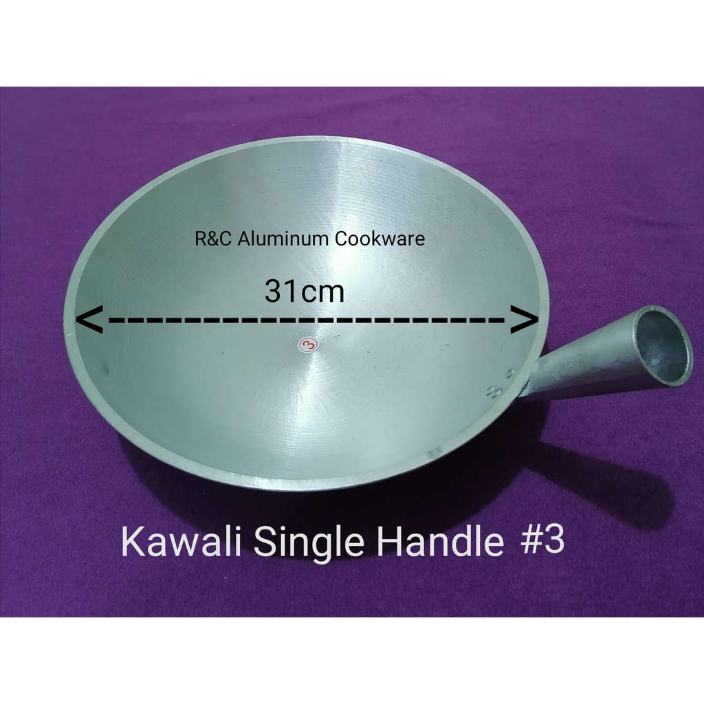 Aluminum Kawali Single Handle #3 (31cm Diameter, 8cm Height) | Shopee ...