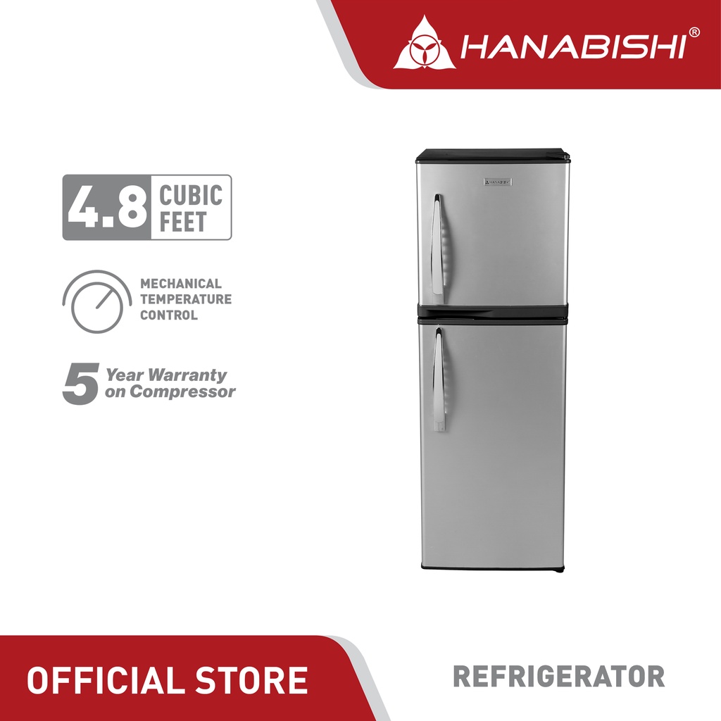 Hanabishi Double Door Refrigerator HAMDDREF48 | Shopee Philippines