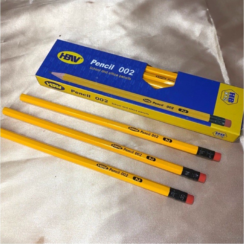 HBW Pencils 12 pcs (001, 002, Fat Pencil) | Shopee Philippines
