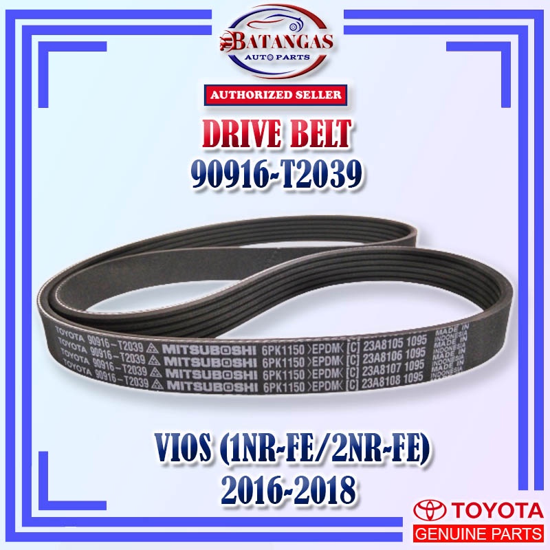 ORIGINAL DRIVE BELT (6PK1150) for TOYOTA VIOS 2016-2018 (1NR-FE/2NR-FE ...
