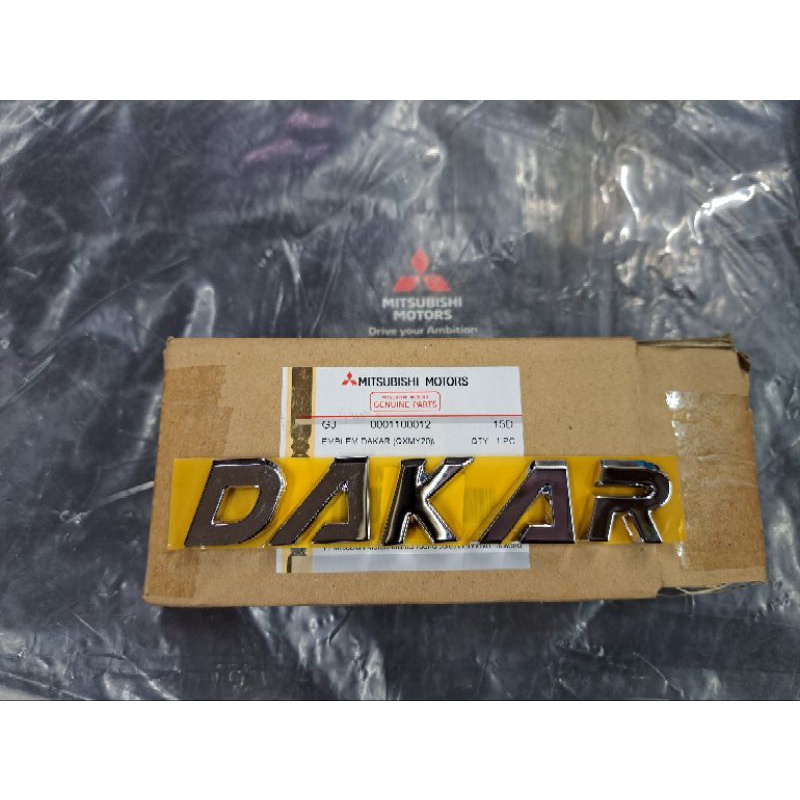 Original Dakar Emblem Mitsubishi New Pajero Sport 2022 | Shopee Philippines