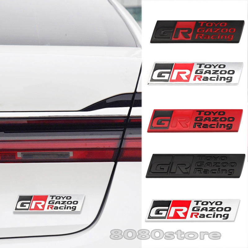 3D Modified GR Toyo Gazoo Racing Car Front Grille Emblem Sticker Auto ...