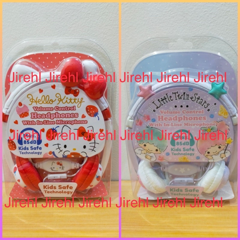 Sanrio Original Character Kids Safe Headphones with Microphone - Hello ...