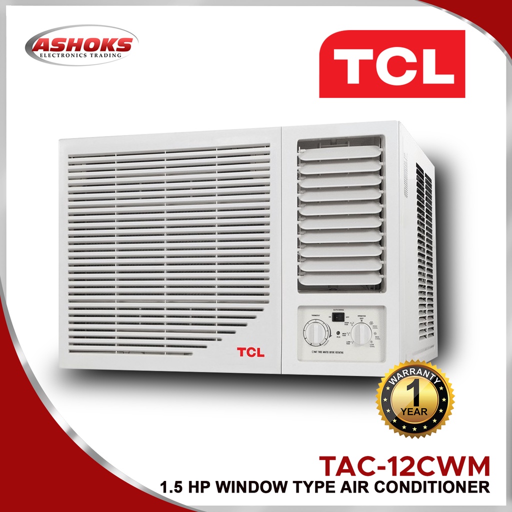 TCL TAC-12CWM 1.5 HP Window Type Air Conditioner (Manual) / TCL Air con ...